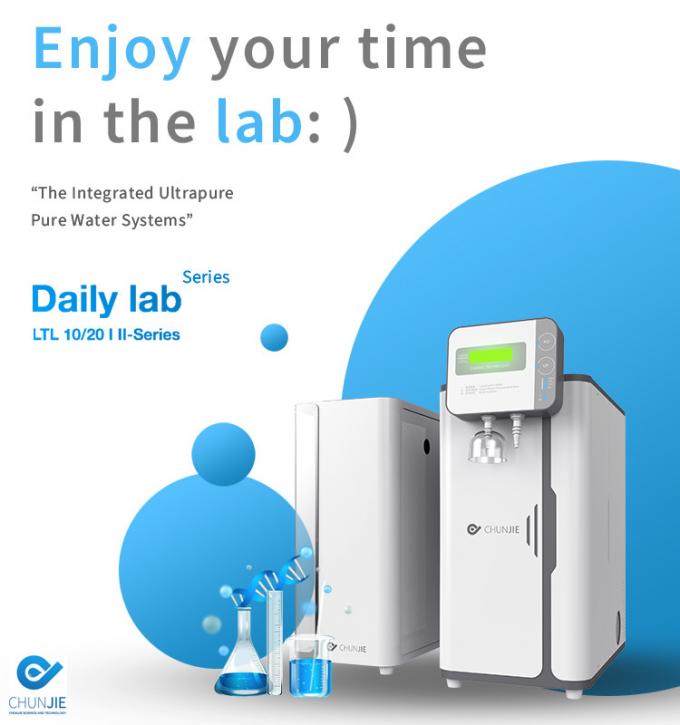 Lab Ultra Pure Water System 10L/H To 20L/H Ultrapure Water Purifier ...
